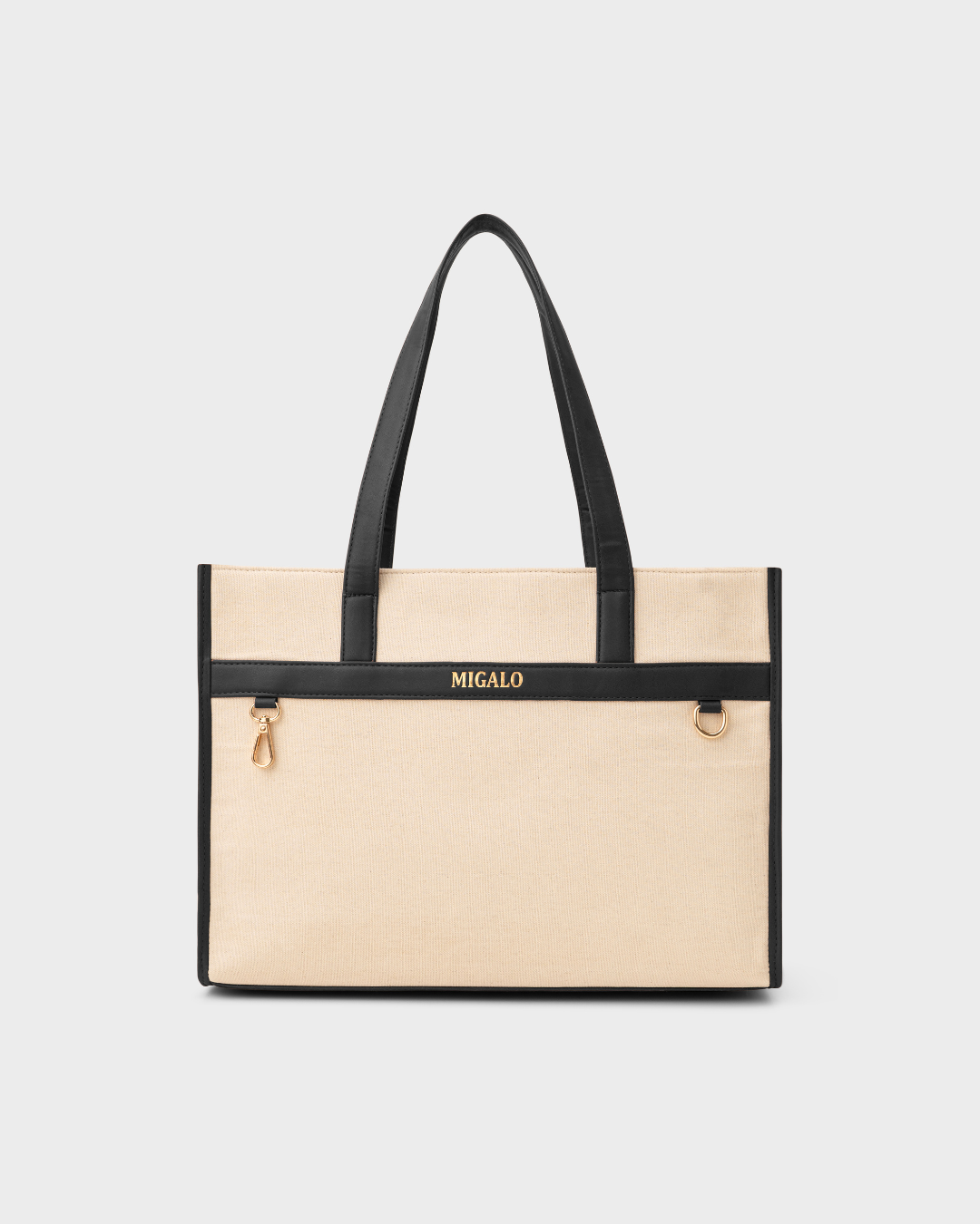 Nero Cream and Black Tote Bag | MIGALO